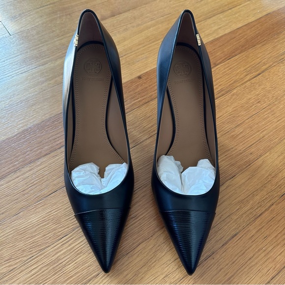 Tory Burch | Shoes | Tory Burch Penelope 85mm Cap Toe Heel Pumps Size 1 ...